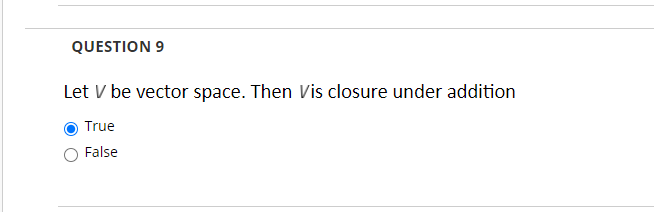Solved QUESTIONS Let V be vector space. Then Vis closure | Chegg.com