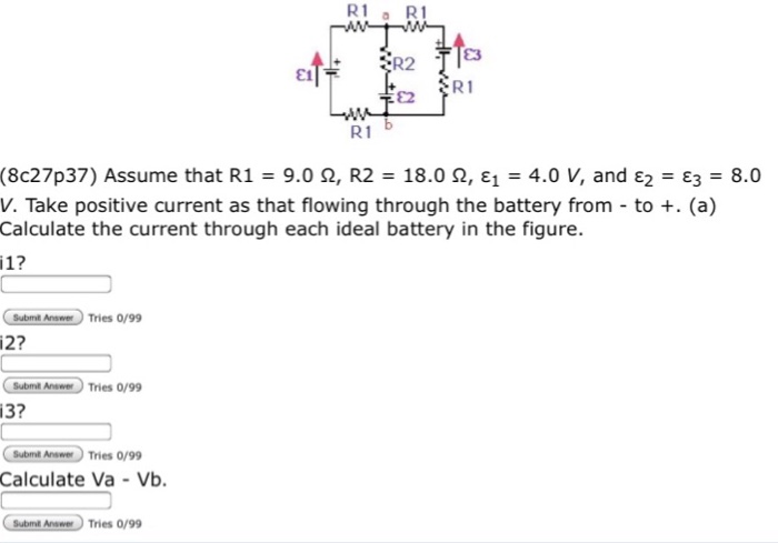 Solved R1R1 et 1 +R1 12 R1 (8c27p37) Assume V. Take positive | Chegg.com