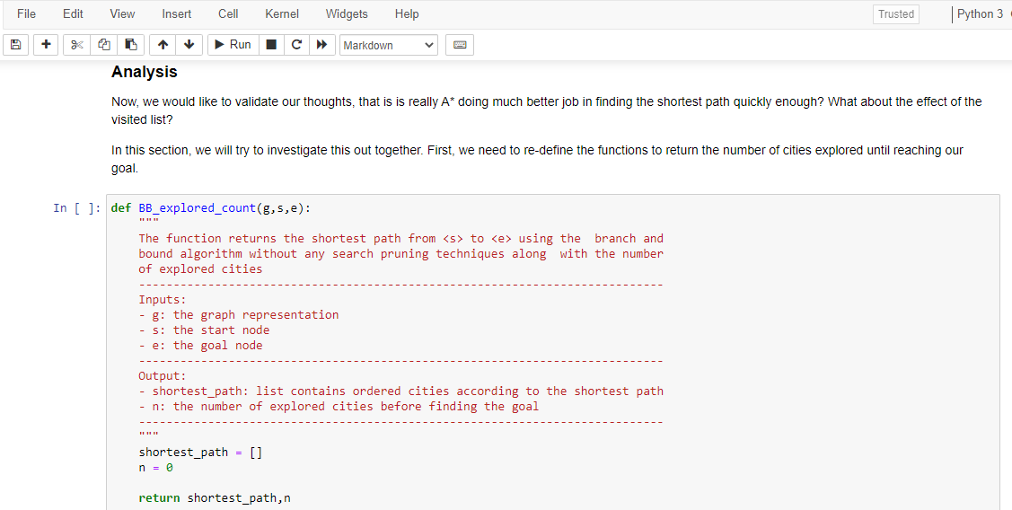 File Edit View Insert Cell Kernel Widgets Help | Chegg.com