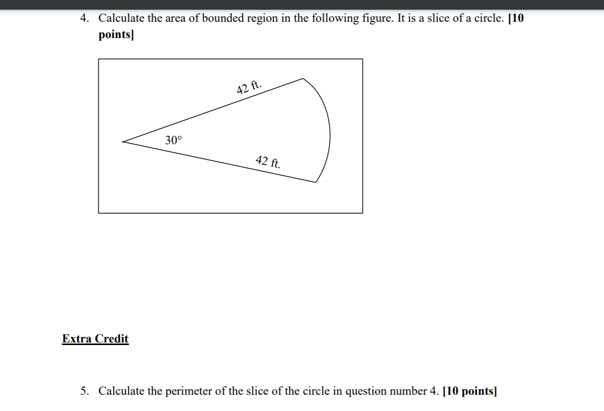 Solved 4. Calculate the area of bounded region in the | Chegg.com