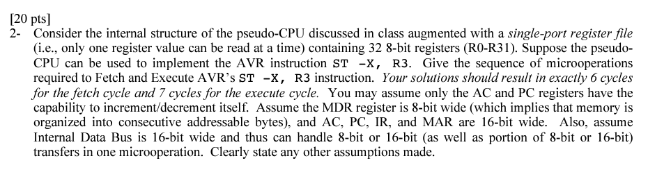 Solved 2- Consider the internal structure of the pseudo-CPU | Chegg.com Solved 2- Consider the internal structure of the pseudo-CPU | Chegg.com