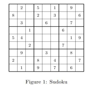 Solved 1 - We will represent the Sudoku game as a formula | Chegg.com