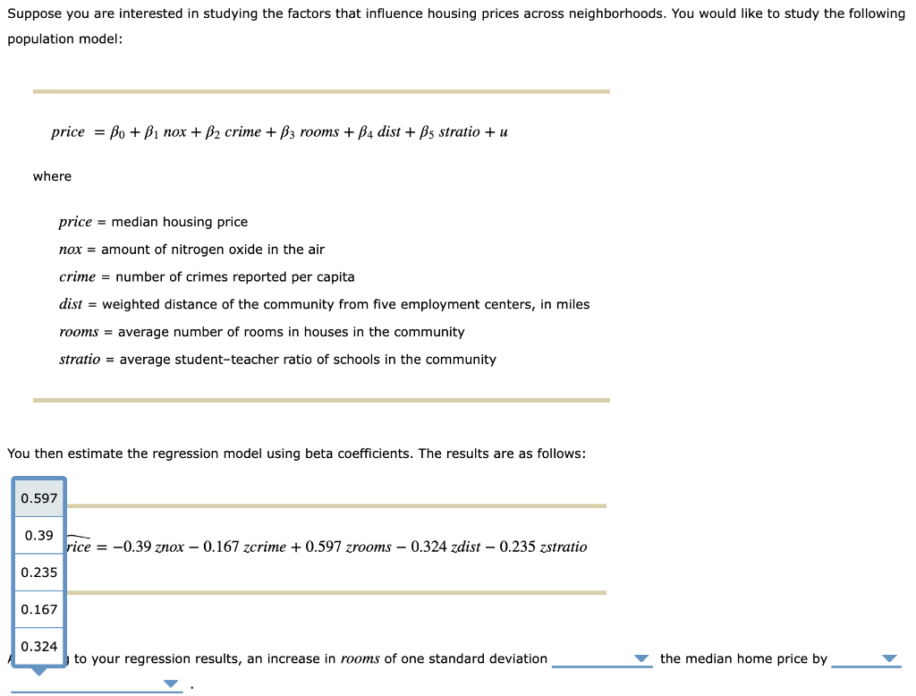 Solved 18. Interpreting beta coefficients Suppose you are | Chegg.com