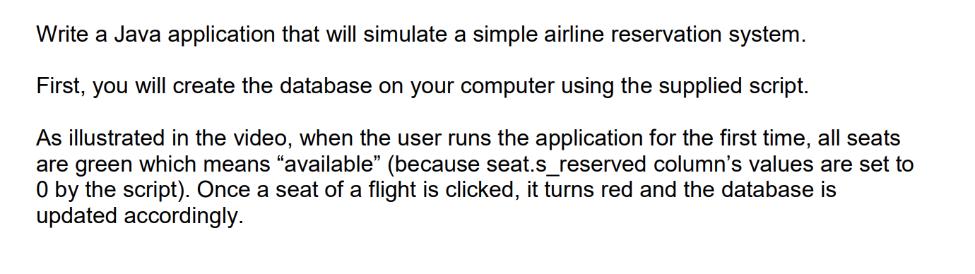 Solved Write a Java application that will simulate a simple | Chegg.com