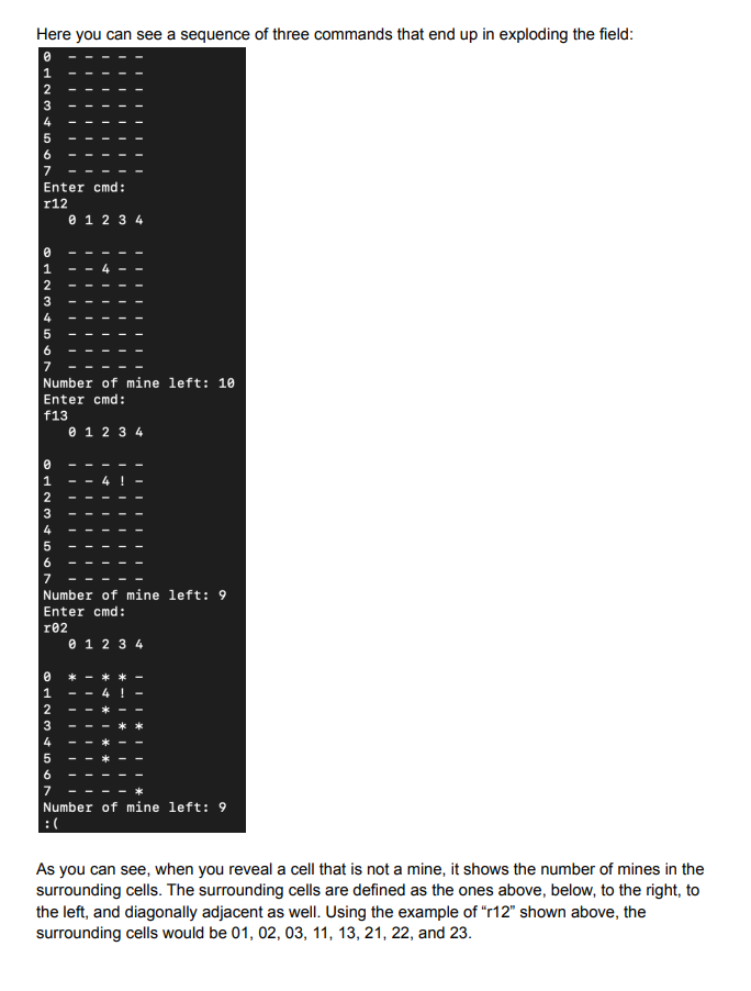 Here we design an ASCII version of it to play in the | Chegg.com