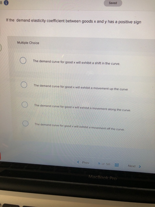 Solved Saved If the demand elasticity coefficient between | Chegg.com