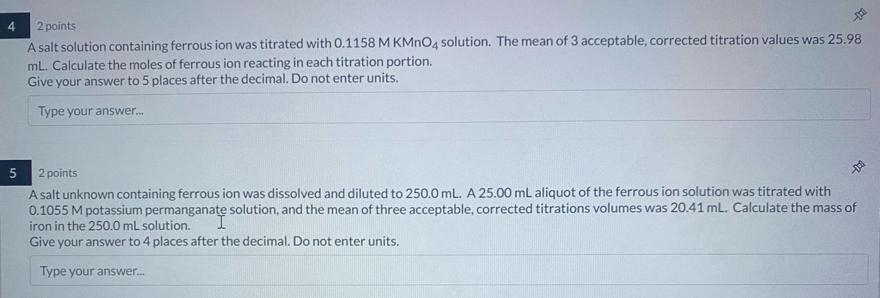 Solved please solve both questions42 ﻿pointsA salt solution | Chegg.com