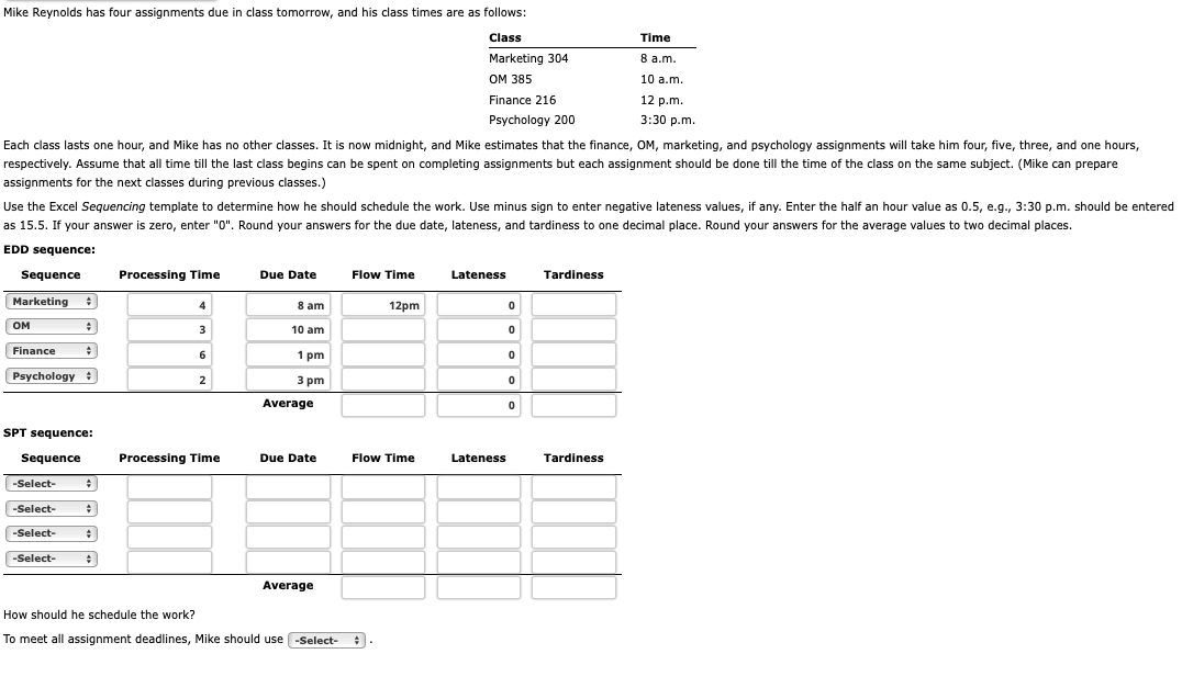 Solved assignments for the next classes during previous | Chegg.com