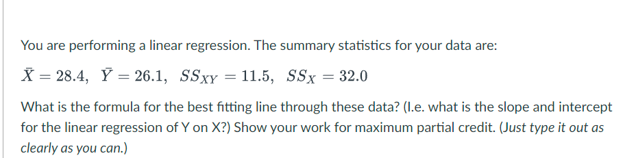 Solved You are performing a linear regression. The summary | Chegg.com