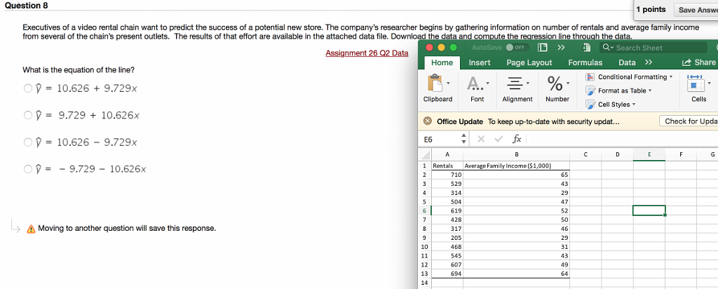 Solved Question 8 1 points Save Answe Executives of a video | Chegg.com
