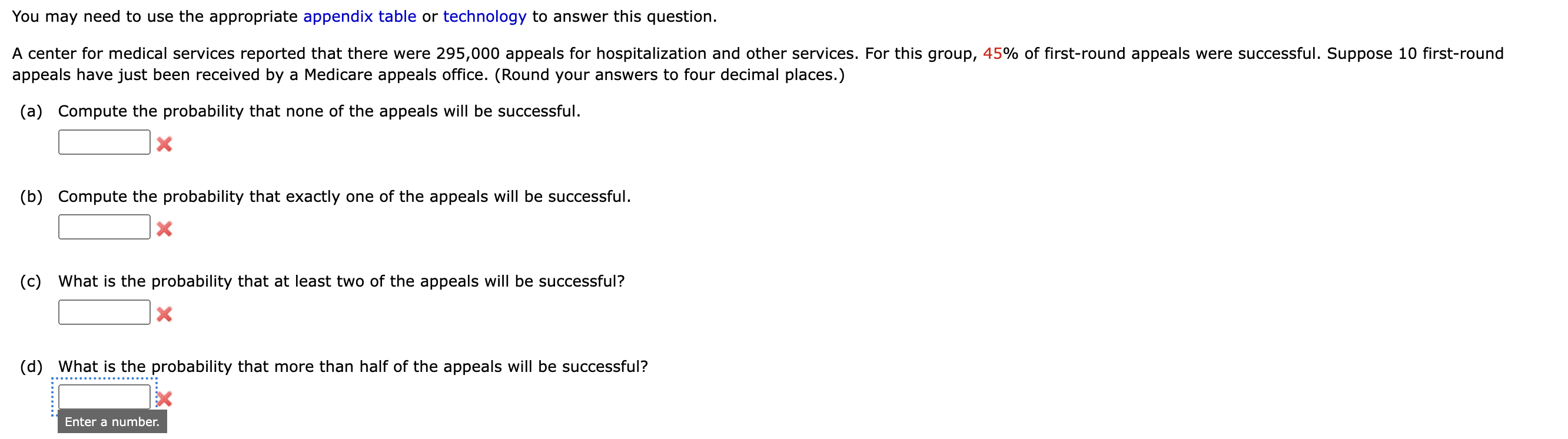 Solved You may need to use the appropriate appendix table or | Chegg.com