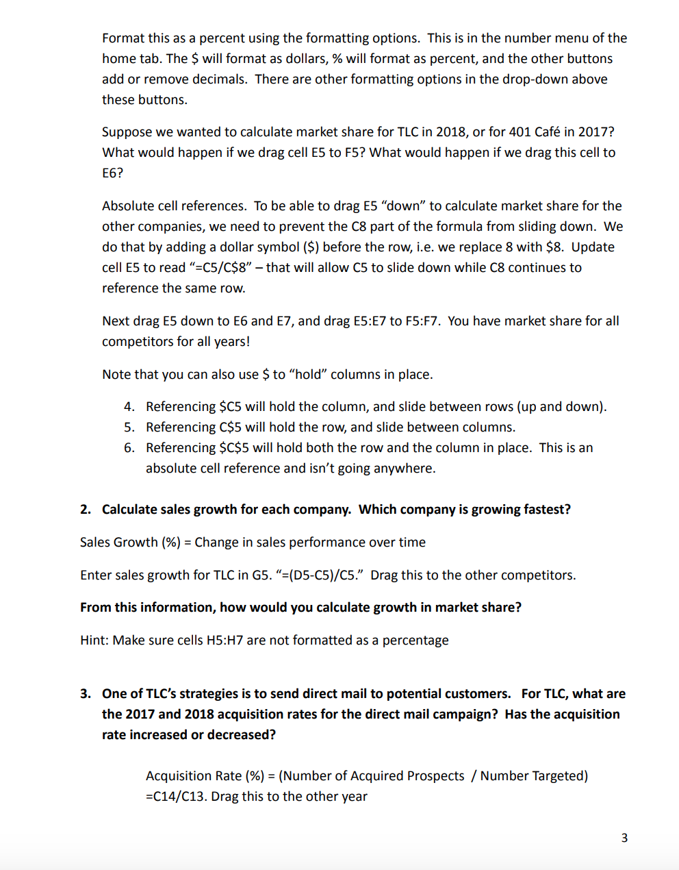 Customer Metrics Google Sheets Tutorial Customer | Chegg.com