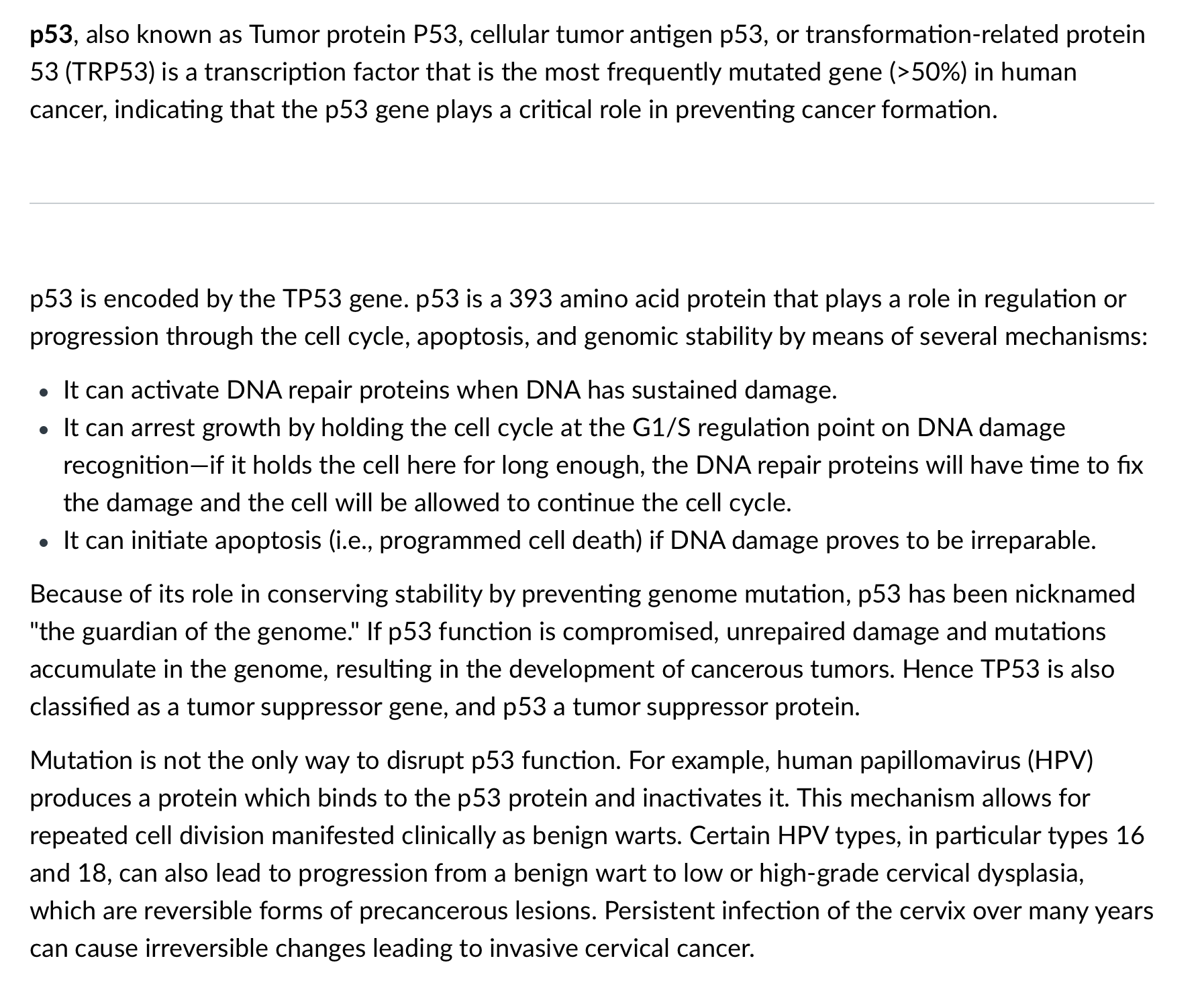 Solved p53 has six domains: 1. An acidic N-terminus | Chegg.com
