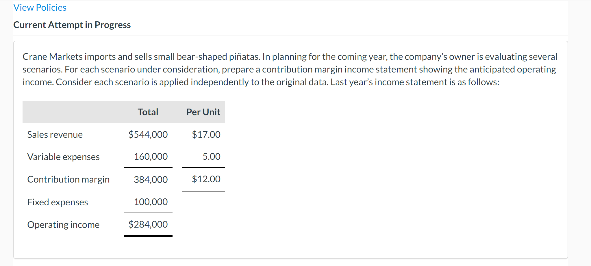 Solved View Policies Current Attempt in Progress Crane | Chegg.com