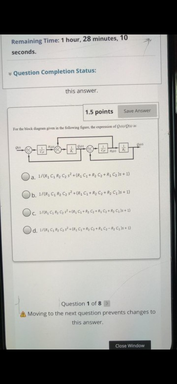 Solved Remaining Time: 1 hour, 28 minutes, 10 seconds. | Chegg.com
