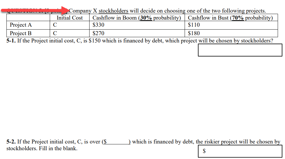 Solved 5-1. If the Project initial cost, C, is $150 which is | Chegg.com