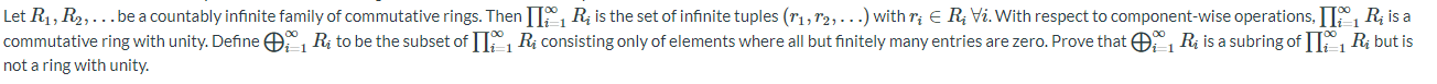 Solved Let R1, R2, ... be a countably infinite family of | Chegg.com