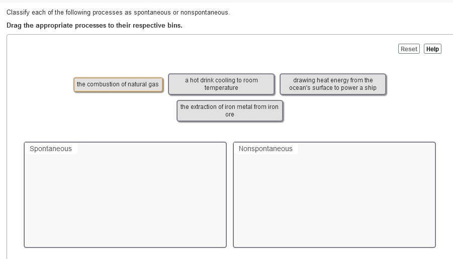 Solved Classify each of the following processes as | Chegg.com
