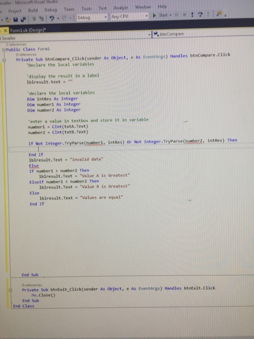 Solved Elself intSelection 3 Then Elself intSelection Else | Chegg.com