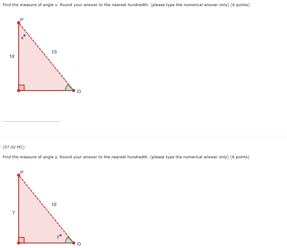 Solved Find the measure of angle x. Round your answer to the | Chegg.com Solved Find the measure of angle x. Round your answer to the | Chegg.com