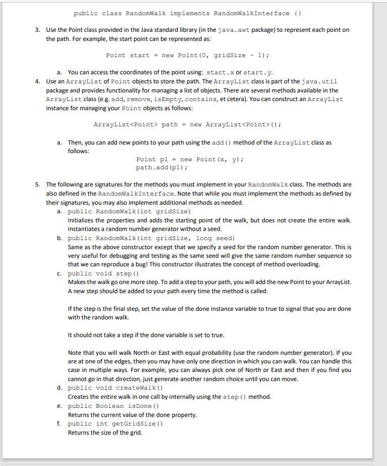 Solved CPSC 121 Project 02: Random Walk Project Overview: In | Chegg.com