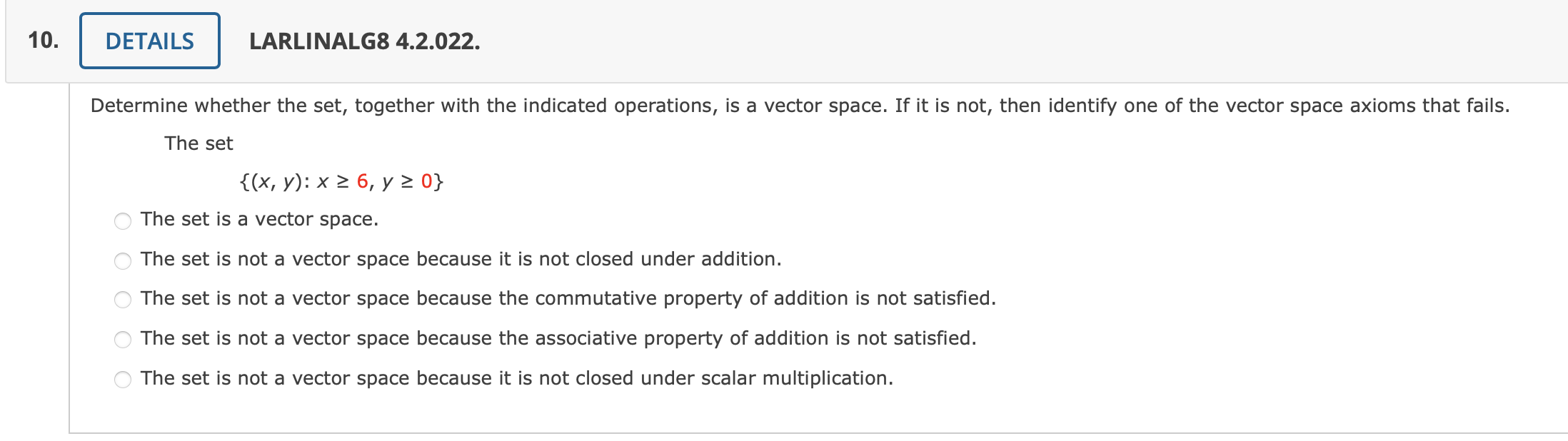 Solved Determine whether the set, together with the | Chegg.com