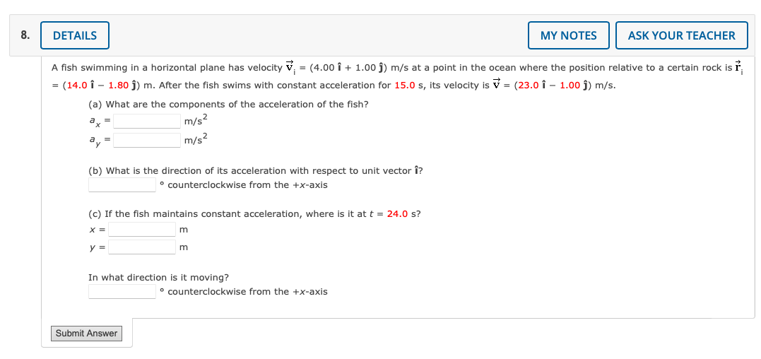 Solved Obtain expressions in component form for the position | Chegg.com