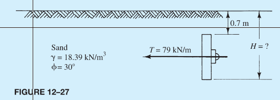 Solved . A continuous deadman is to be designed and | Chegg.com