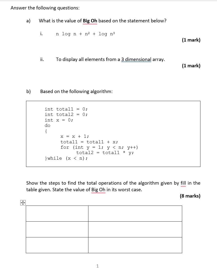 Solved Answer the following questions: a) What is the value | Chegg.com