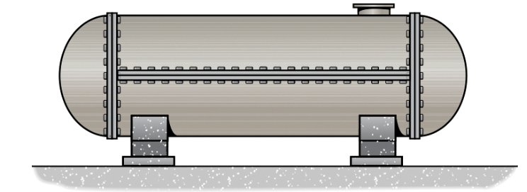 Solved The gas storage tank is fabricated by bolting | Chegg.com
