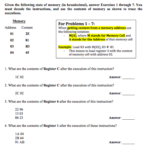 Solved Appendix C A Simple Machine Language In this appendix | Chegg.com