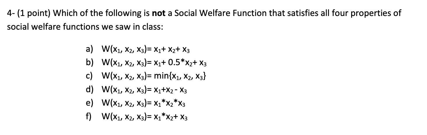 Solved 4- (1 point) Which of the following is not a Social | Chegg.com