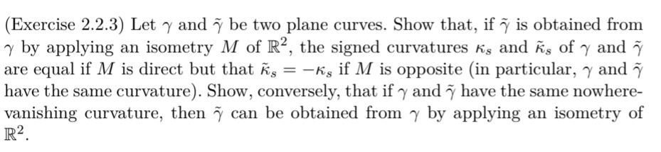 Solved (Exercise 2.2.3) Let gamma and tilde(gamma) be two | Chegg.com Solved (Exercise 2.2.3) Let gamma and tilde(gamma) be two | Chegg.com
