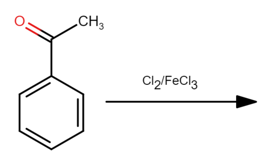 Solved O CH3 Cl2/FeCl3 | Chegg.com