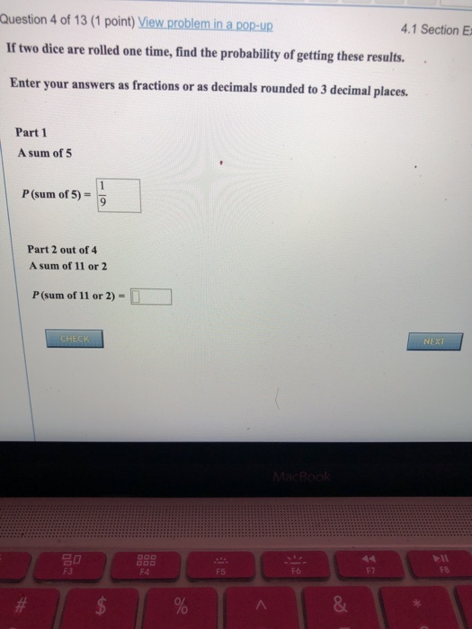 Solved Question 4 of 13 (1 point) View problem in a.pop-up | Chegg.com