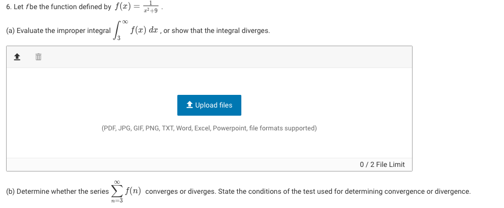 Solved 6. Let fbe the function defined by f(x) = 20 (a) | Chegg.com