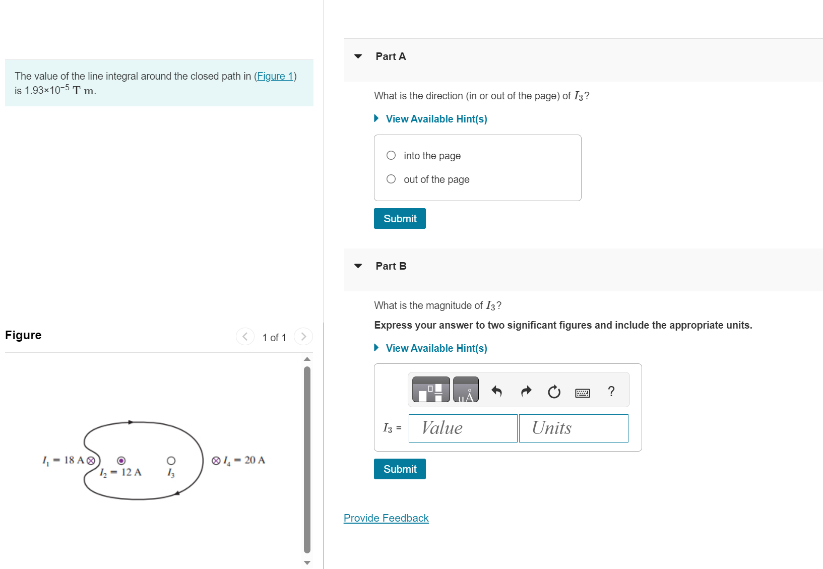 Solved The value of the line integral around the closed path | Chegg.com