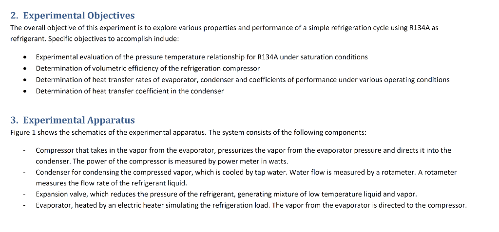 2. Experimental Objectives The overall objective of | Chegg.com