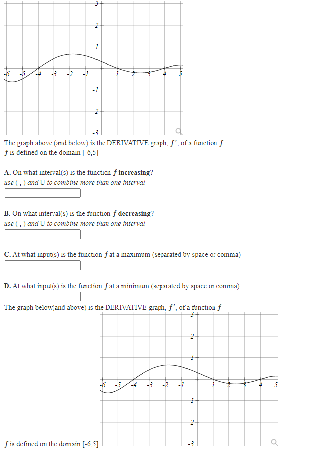 Solved 3 2 1 -3 -6 -5 -4 -2 -1 -2 The graph above and below) | Chegg.com