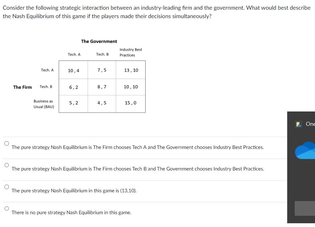Solved Consider the following strategic interaction between | Chegg.com