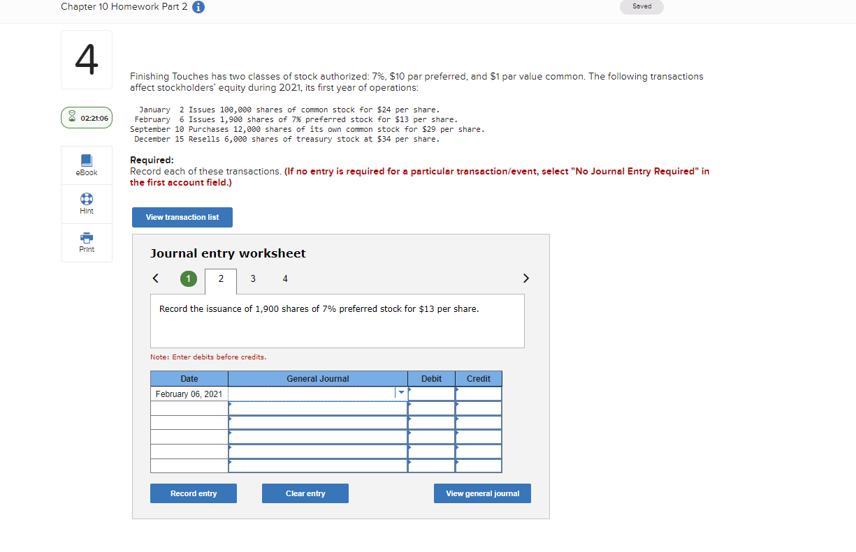 Solved Chapter 10 Homework Part 2 A Seved 4 Finishing | Chegg.com
