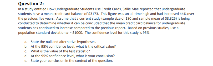 Solved Question 2: In a study entitled How Undergraduate | Chegg.com