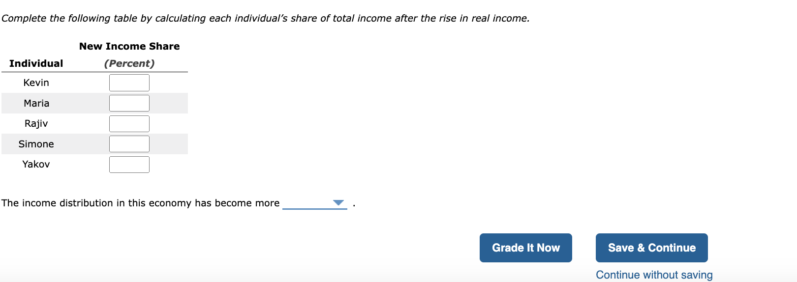 Solved 11. Working with Numbers and Graphs Q3 Consider an | Chegg.com