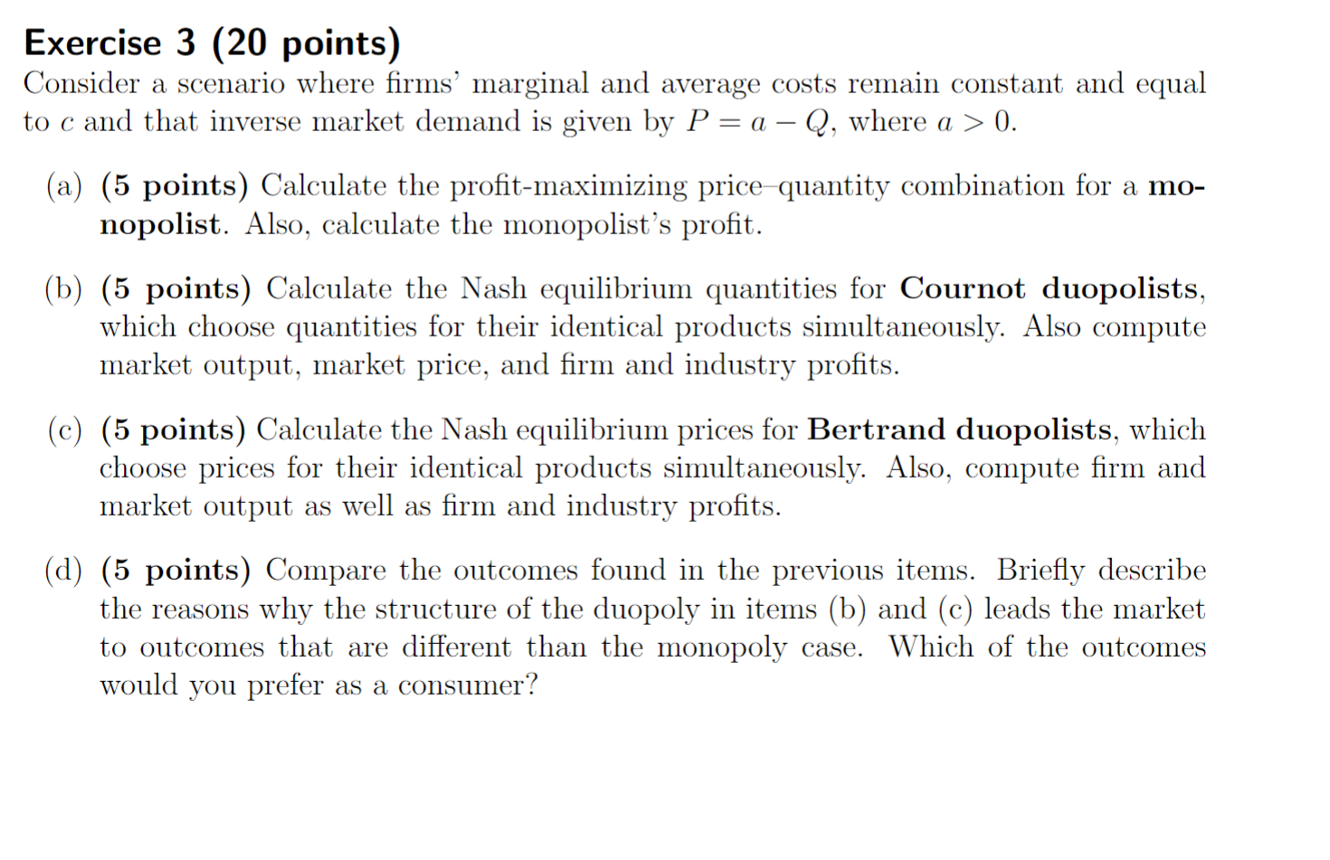 Solved Exercise 3 (20 ﻿points)Consider a scenario where | Chegg.com