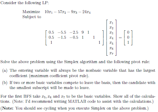 Consider the following LP: Maximize | Chegg.com