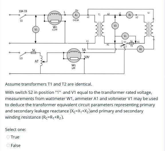 Solved During a transformer back to back test active power | Chegg.com