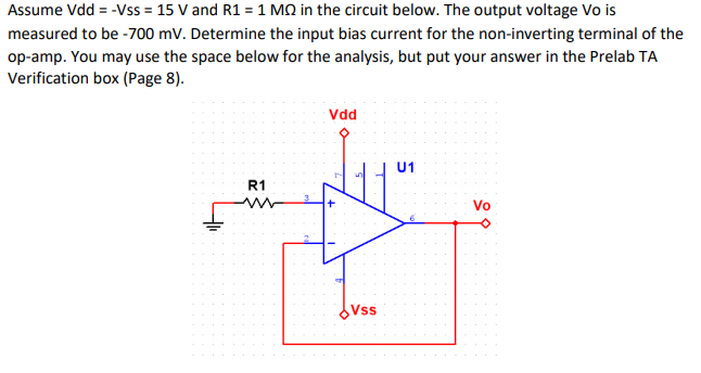 Solved Assume Vdd--Vss-15 V and R1 1 ΜΩ in the circuit | Chegg.com