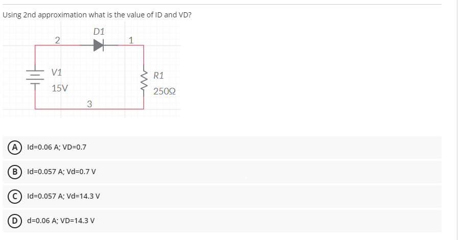 Solved Using 2nd approximation what is the value of ID and | Chegg.com