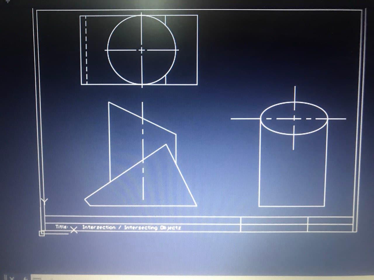 Intersection View Drawing Use AutoCAD To Complete Chegg