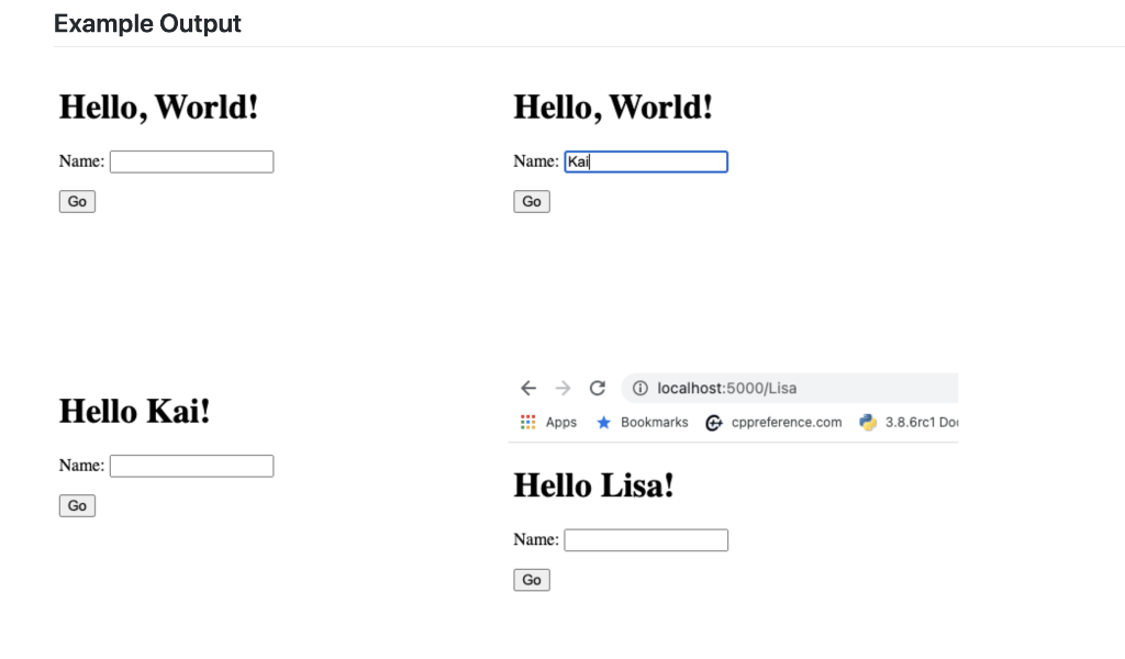 Solved Flask Hello World Remember the book Flask Web | Chegg.com